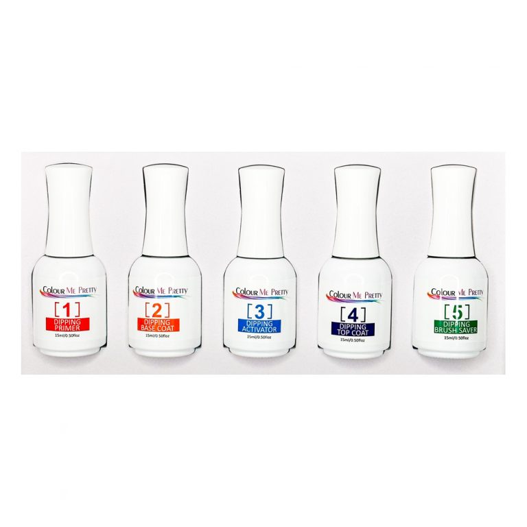 Dip Liquid - Complete Set of 5 Bottles - Colour Me Pretty Nails