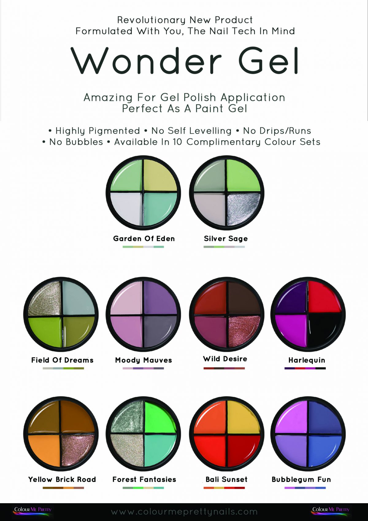 Wonder Gel - Bali Sunset 4 In 1 - Colour Me Pretty Nails