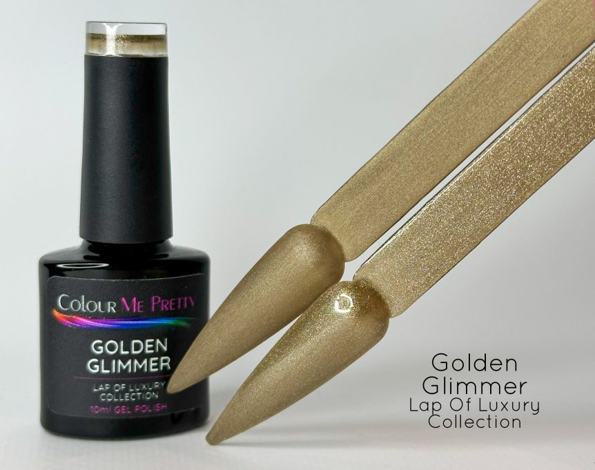 Gel Polish - Golden Glimmer - Colour Me Pretty Nails