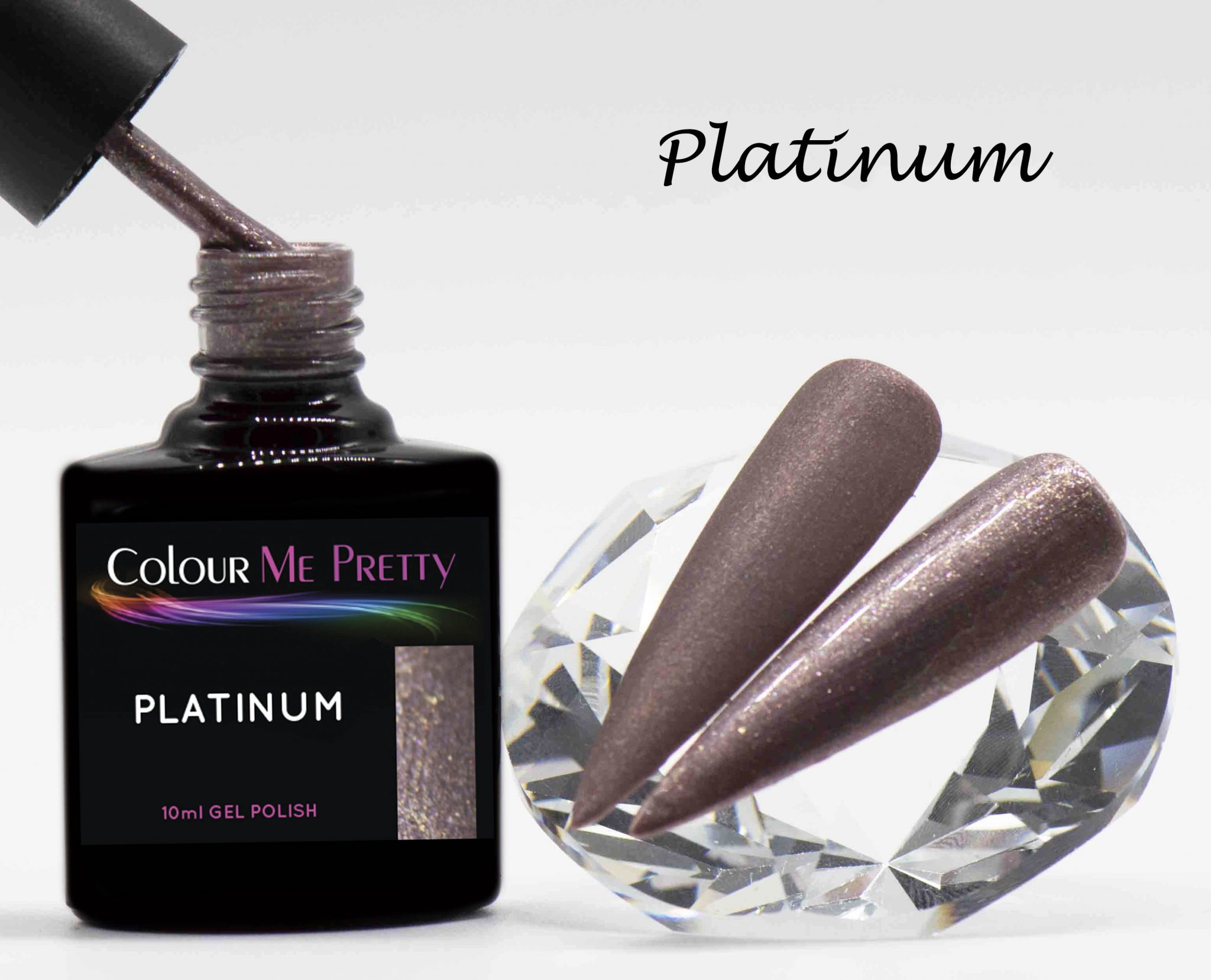 Gel Polish - Platinum - Colour Me Pretty Nails