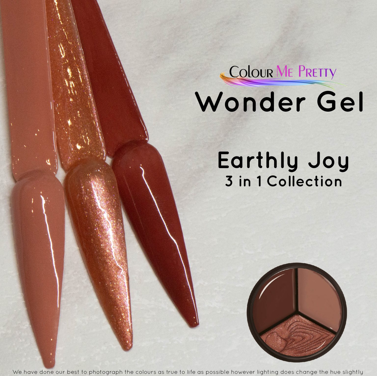 Wonder Gel - Earthly Joy 3 In 1 - Colour Me Pretty Nails